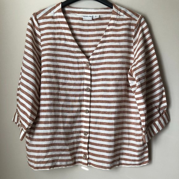 Rachel Zoe | Tops | Rachel Zoe Linen Blouse | Poshmark